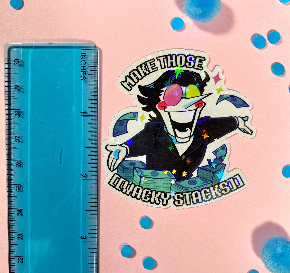 Deltarune Spamton Sticker Make Those Wacky Stacks Die Cut - Etsy