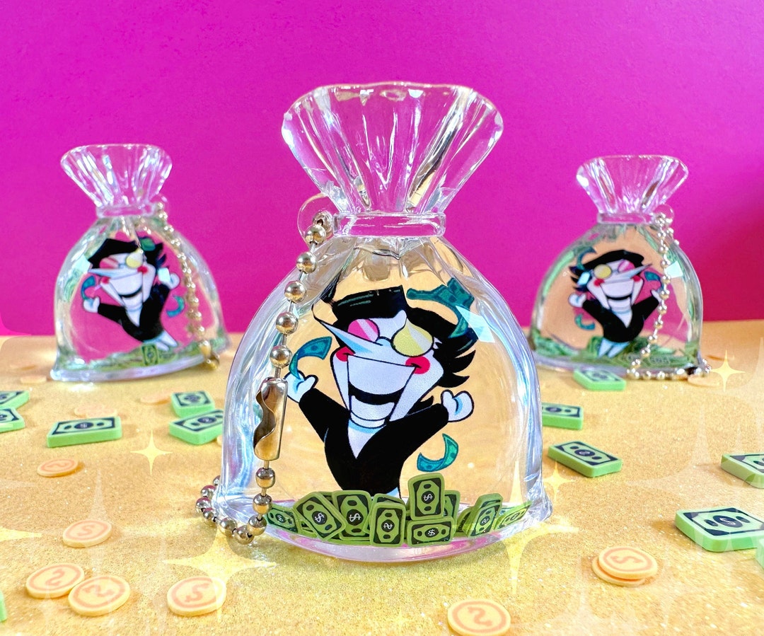 Spamton Liquid Money Bag Charm - Deltarune Acrylic Keychain 2” - Etsy