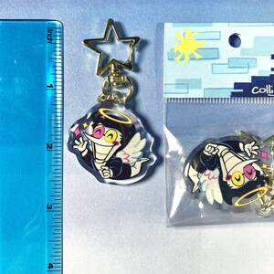 Spamton Deltarune Angel Glitter Keychain Epoxy Charm 1.5in. - Etsy Canada