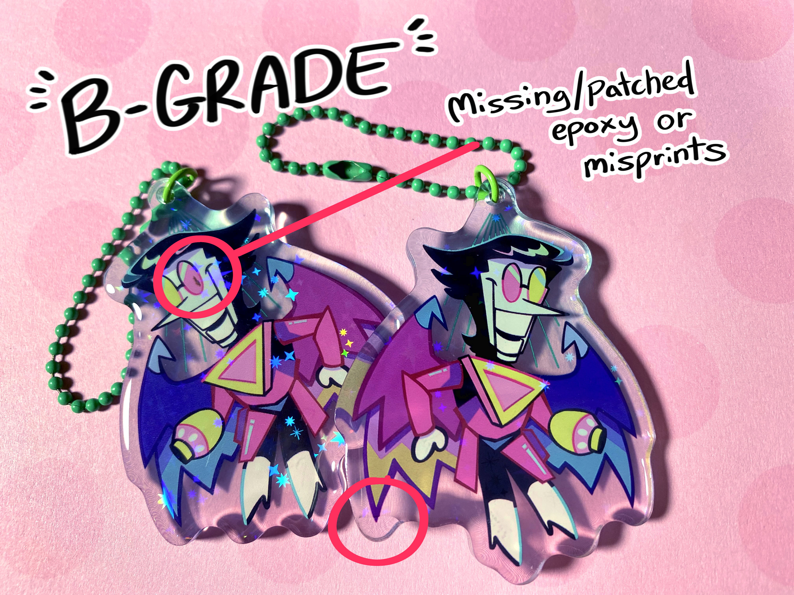 Spamton NEO Deltarune Holographic Keychain Acrylic and Epoxy - Etsy