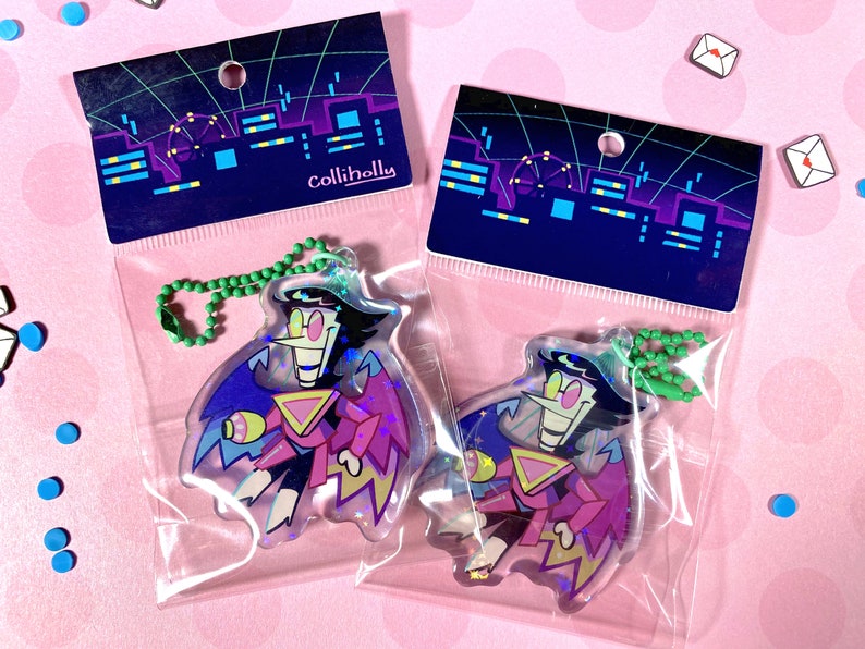 Spamton NEO Deltarune Holographic Keychain Acrylic and Epoxy - Etsy