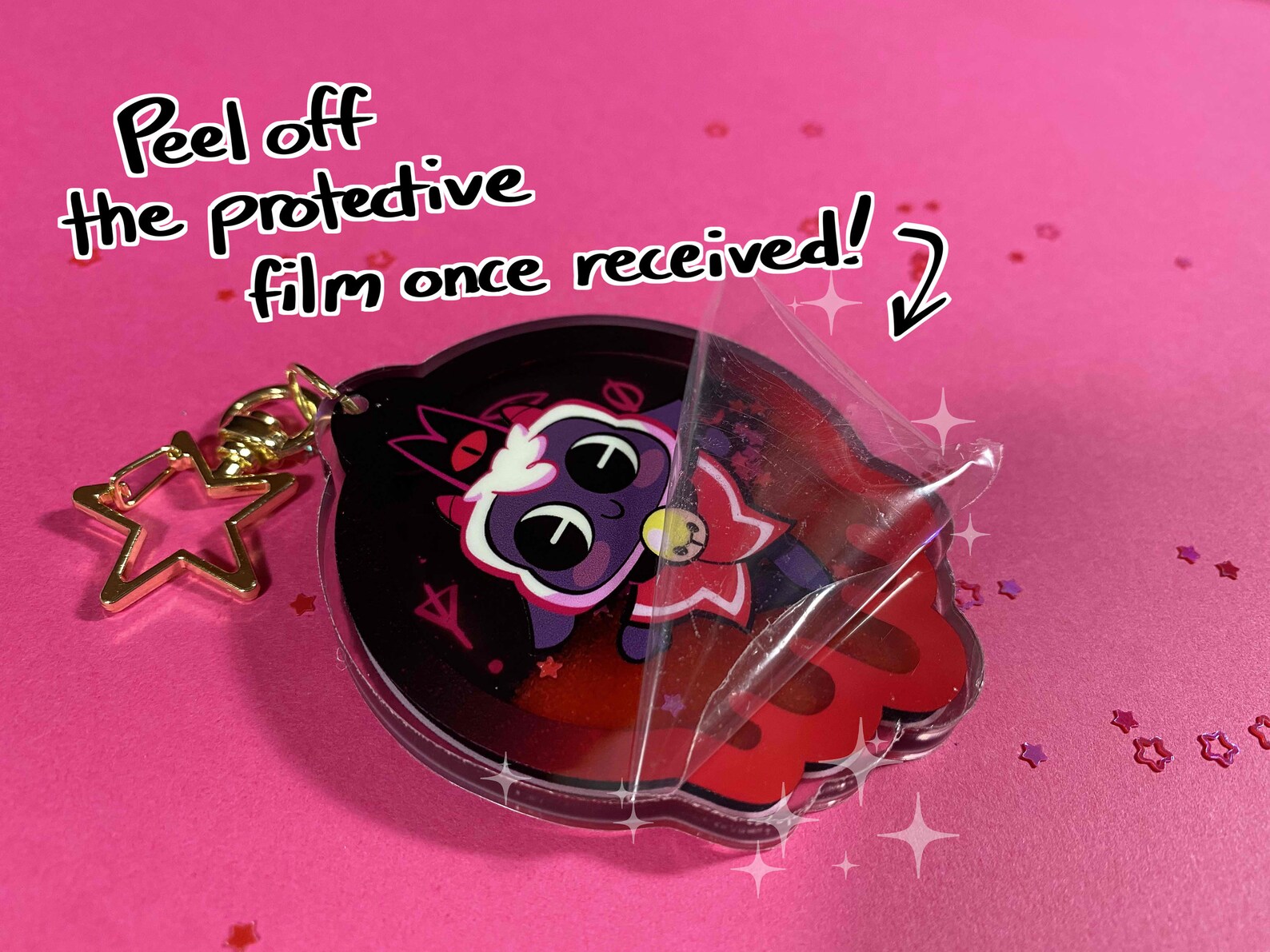 Cult of the Lamb Liquid Quicksand Shaker Keychain Acrylic - Etsy