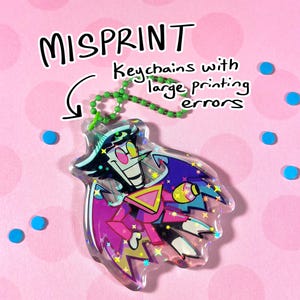 Spamton NEO Deltarune Holographic Keychain - Acrylic and Epoxy Charm 2. ...