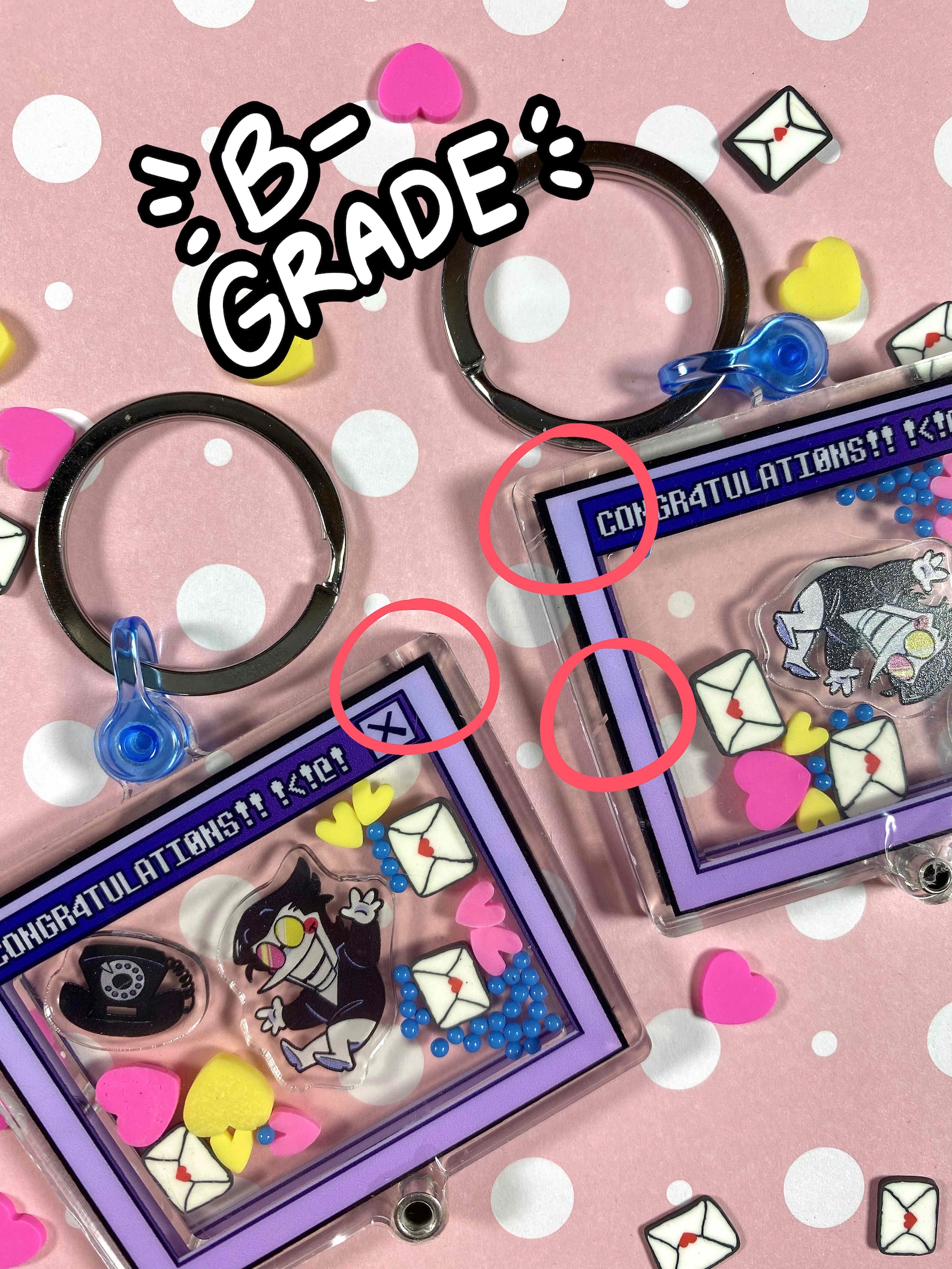 Spamton Deltarune Shaker Charm Keychain Acrylic Openable - Etsy
