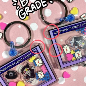 Spamton Deltarune Shaker Charm Keychain - Acrylic Openable Charm - 2 ...