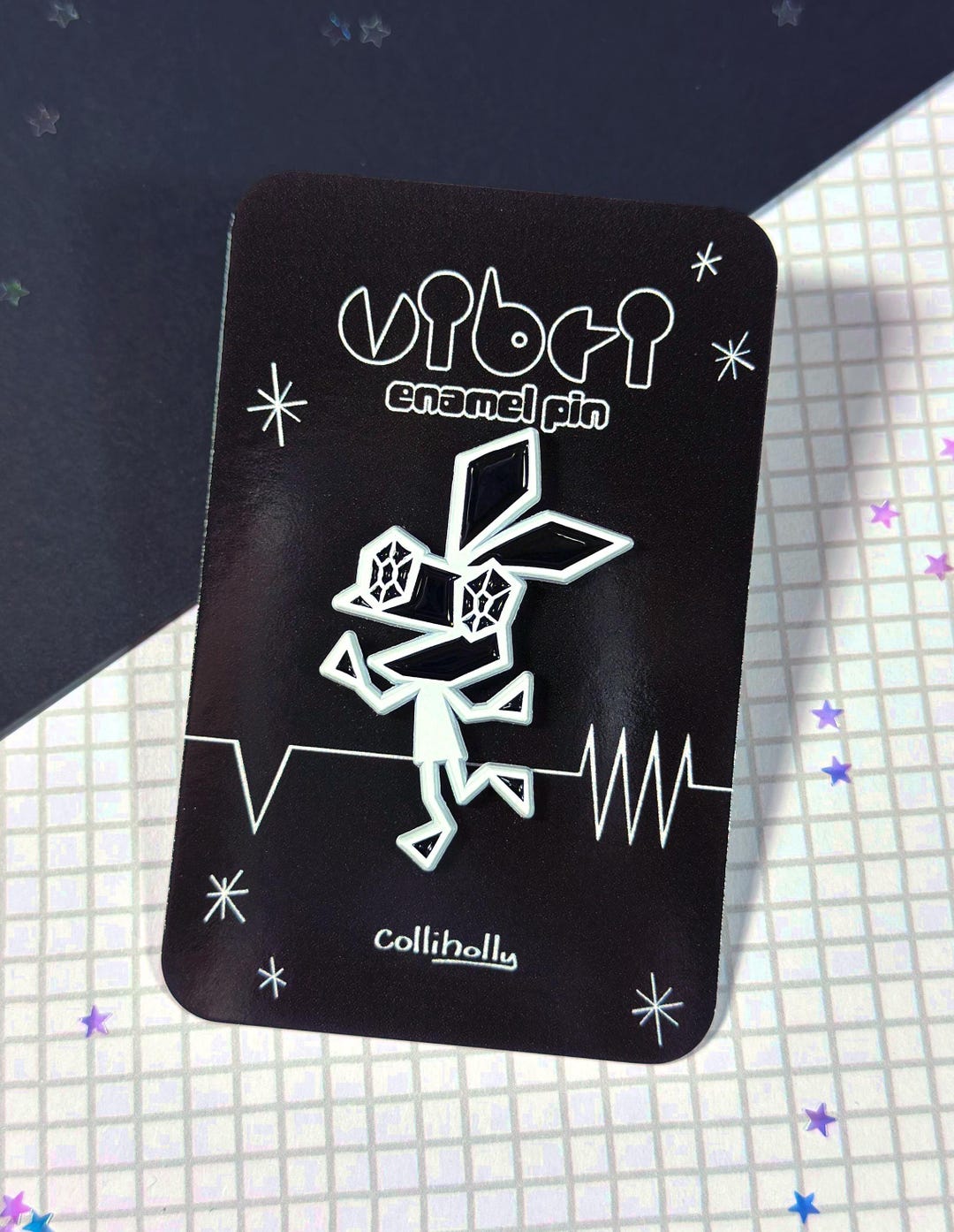 Vibri Vib Ribbon Soft Dyed Enamel Pin - 1.75in. - Etsy