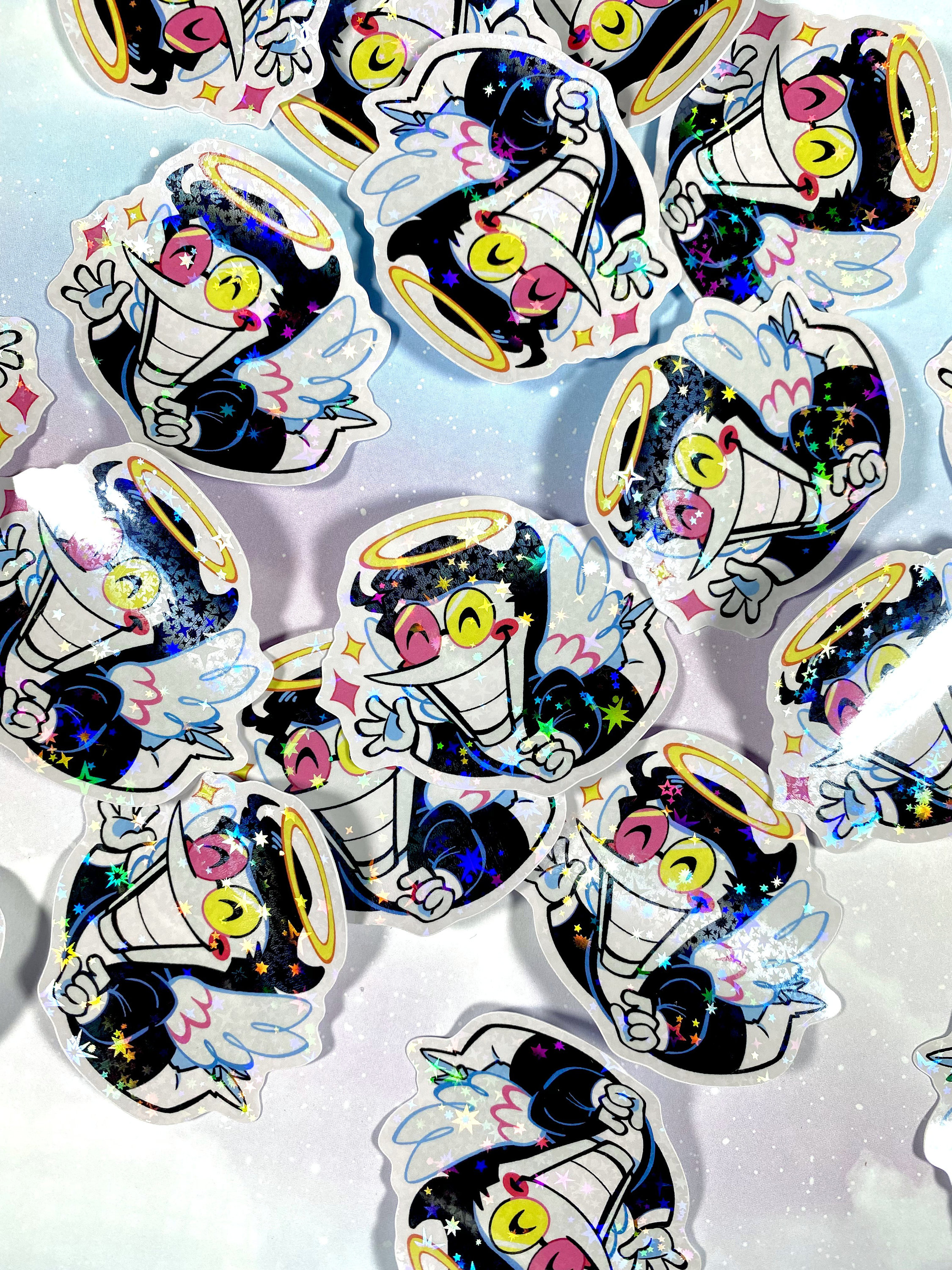 Deltarune Spamton Angel Sticker Die Cut Sticker Holographic - Etsy Norway