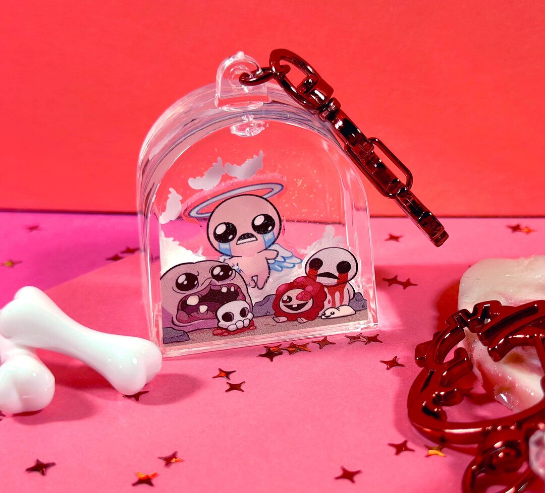 The Binding of Isaac TBOI Liquid Shaker Keychain - Acrylic Charm 1.5in ...