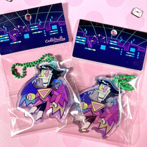 Spamton NEO Deltarune Holographic Keychain - Acrylic and Epoxy Charm 2. ...
