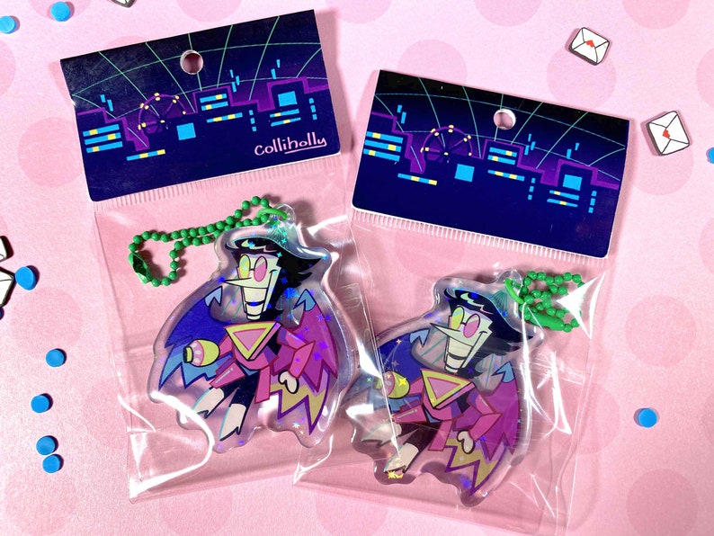 Spamton NEO Deltarune Holographic Keychain Acrylic and Epoxy - Etsy