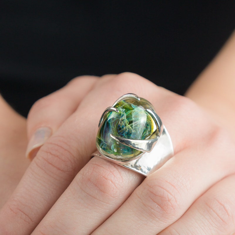 Borosilicate Glass Ring - Etsy