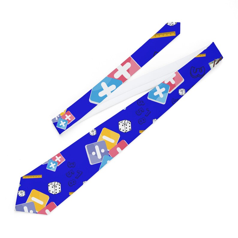 Math Teacher Neck Ties for Men Fun Design Neckties Gift for Him Gift ...