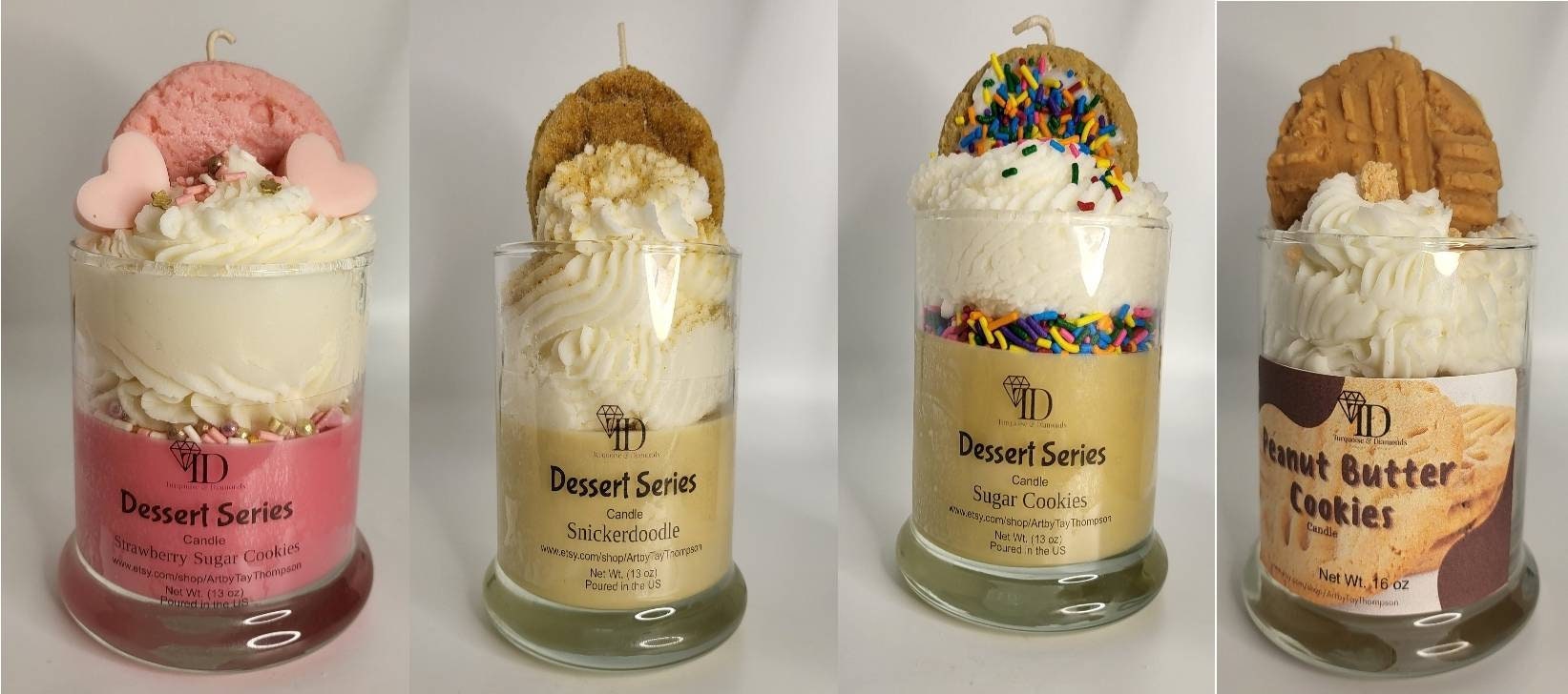 Cookie Candle Variety Pack Fake Food Candles Dessert Candles Food ...