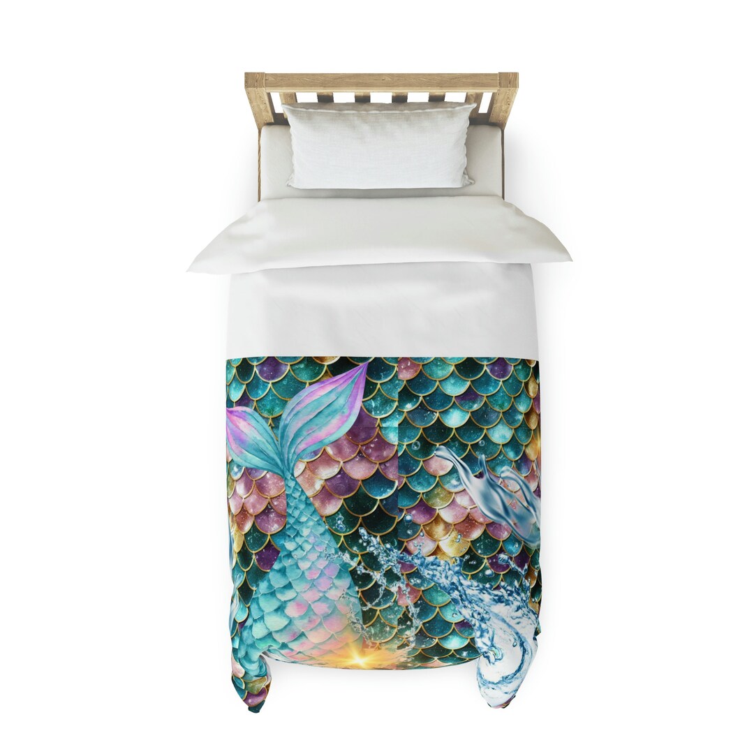 Mermaid Duvet Cover/ Mermaid Cover - Etsy