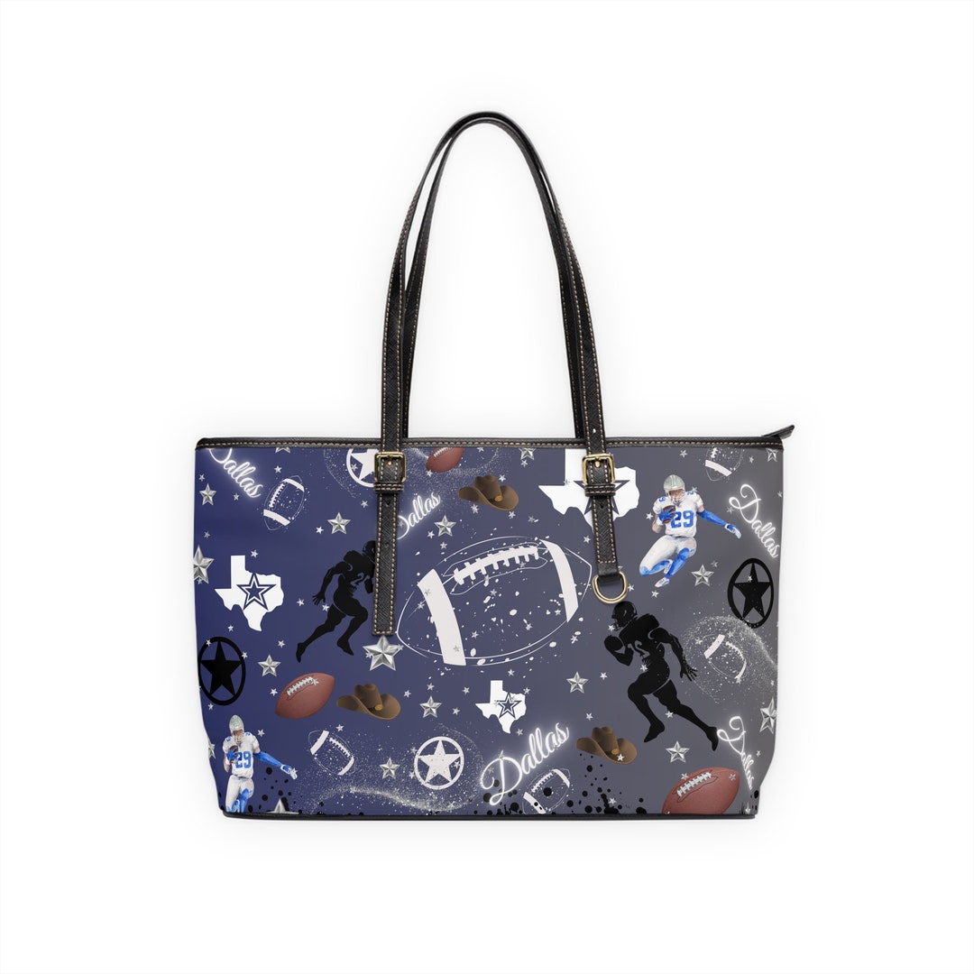 Leather Shoulder Bag Dallas Football Theme Gift Purses Fun Sports ...