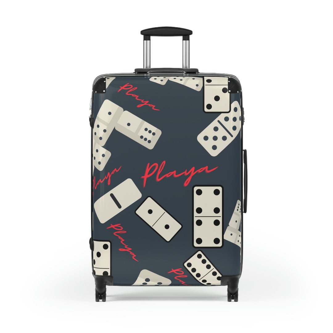 Domino Playa Suitcase/ Fun Luggage/ Domino Themed/ Luggage for Him ...