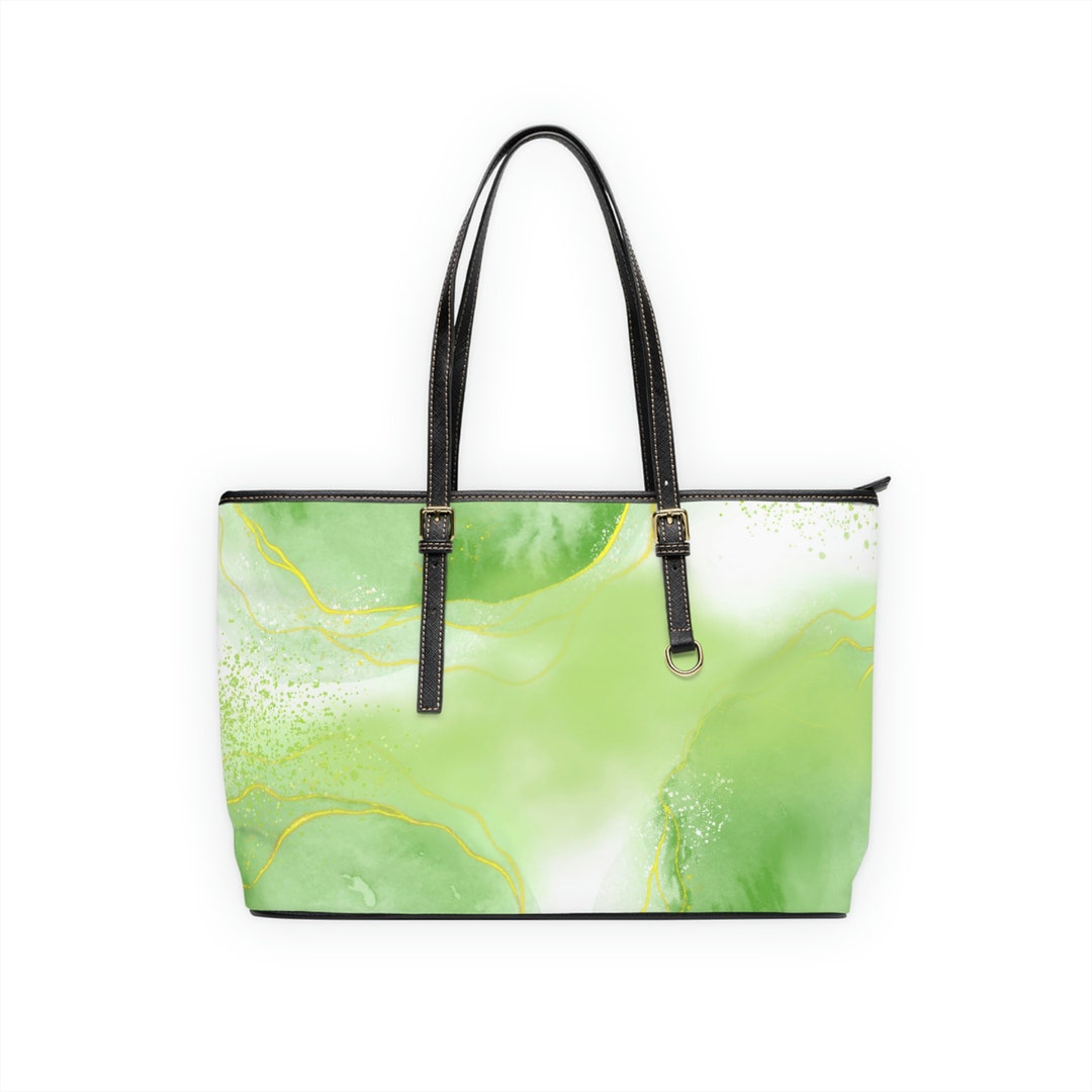 Green Geode PU Leather Shoulder Bag - Etsy