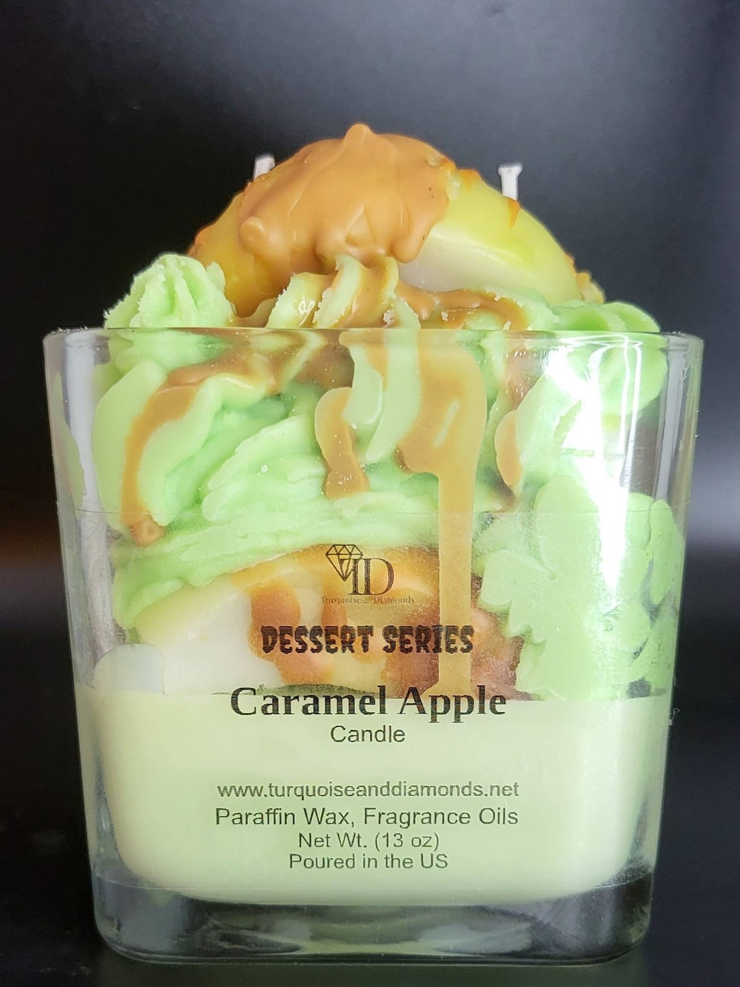 Caramel Apple Candle Food Candle Dessert Candles Food Shape Candle ...