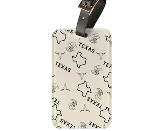 Camo Texas Shaped Luggage Tag - Durable Travel Accessory for Easy ...