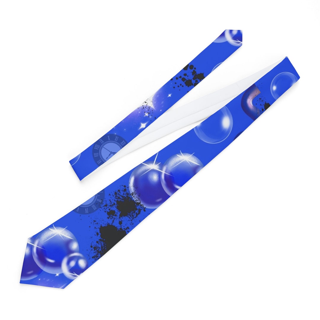 Blue Neck Ties for Men Fun Design Neckties Gift for Him Gift for Dad - Etsy