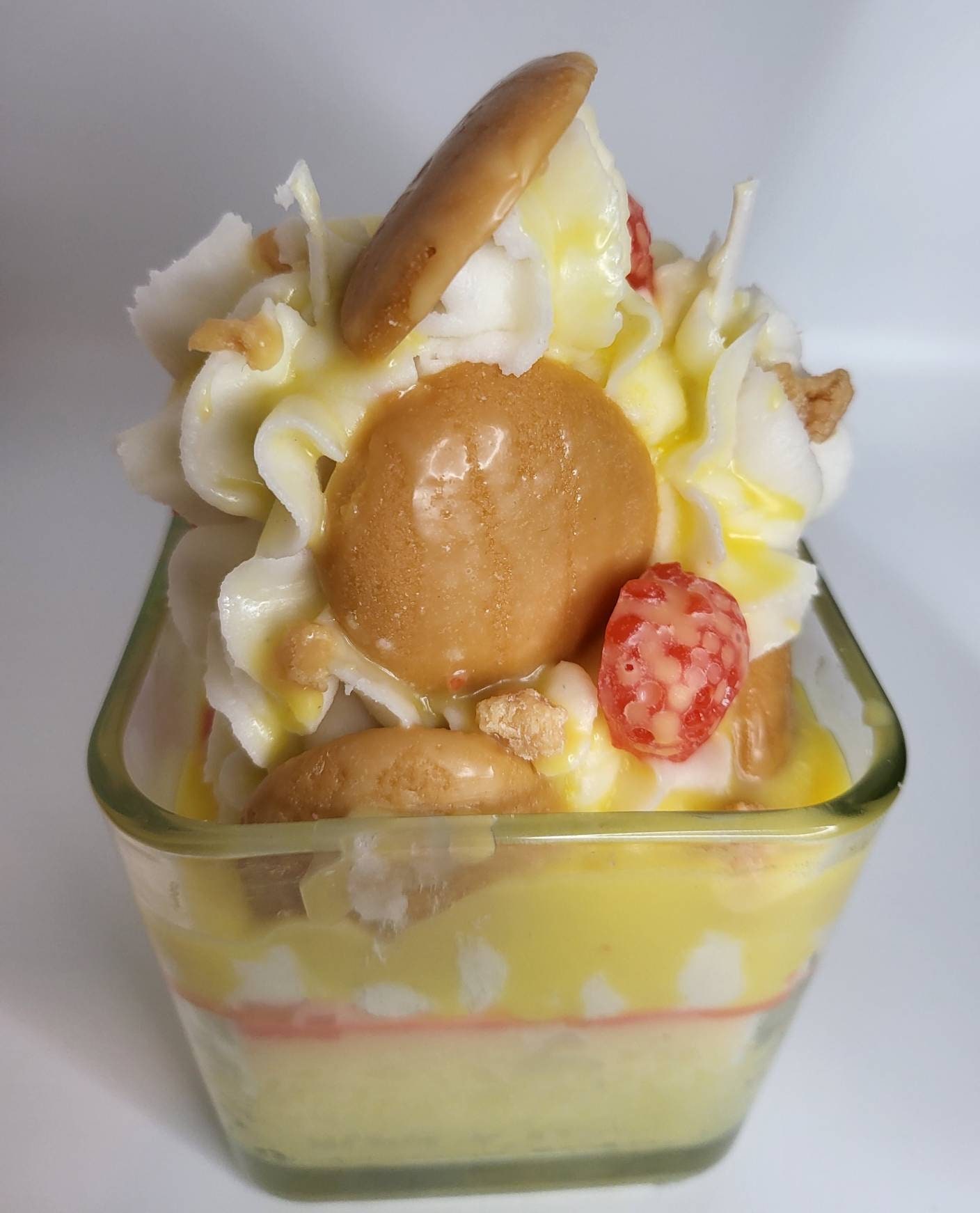 Strawberry Pudding Candle/ Fake Food - Etsy