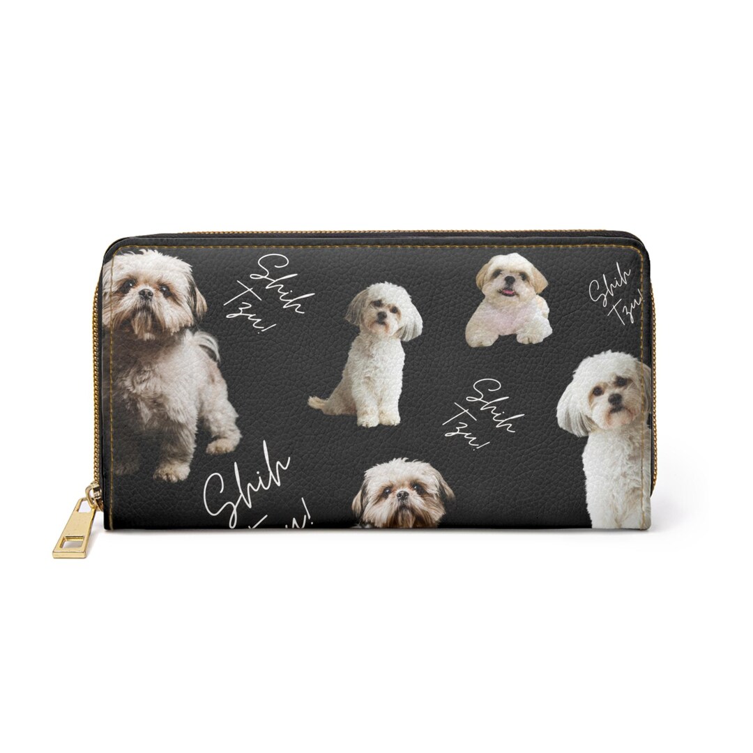 Shih Tzu Zipper Wallet Shih Tzu Lover's PU Leather Wallet Dog Lover's ...