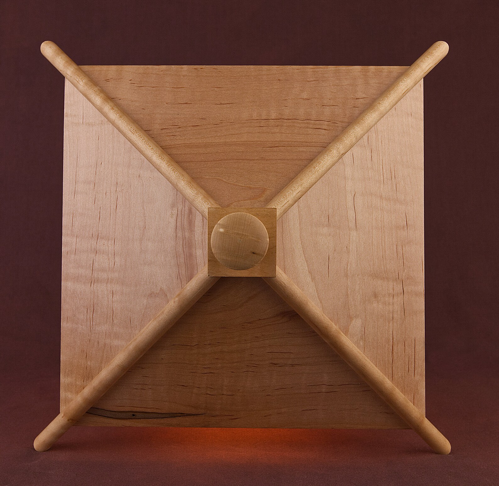 Japanese Lamp / Lantern in Curly Maple Wood -"kodama" (forest Spirit ...