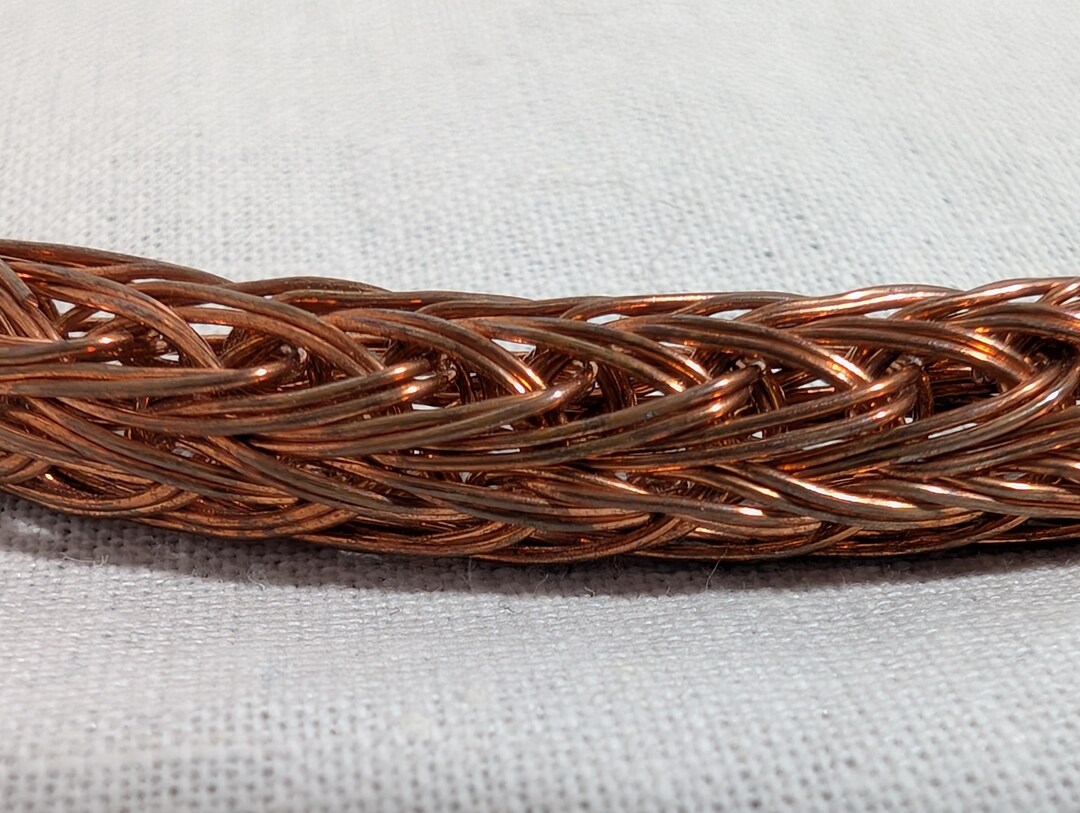 Bare Copper Viking Wire Knit, Double Wire, 26.5 Inches Long! - Etsy