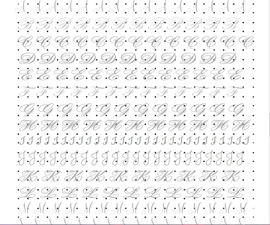 Calligraphy Practice Sheets and Guide for Journals and Planners ...