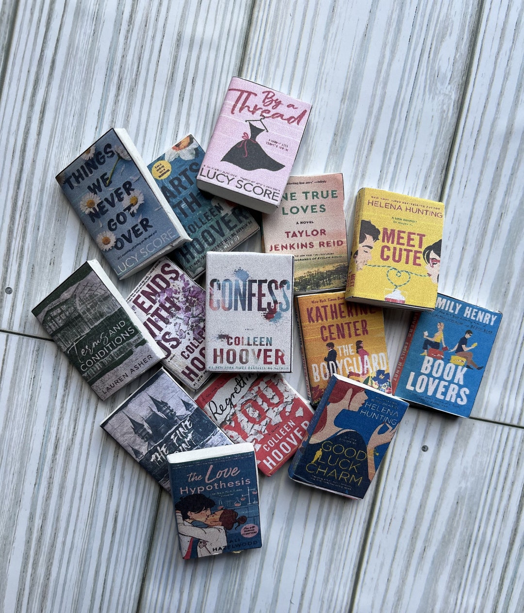 Set of 15 Printable Miniature Romance Book Covers - Etsy