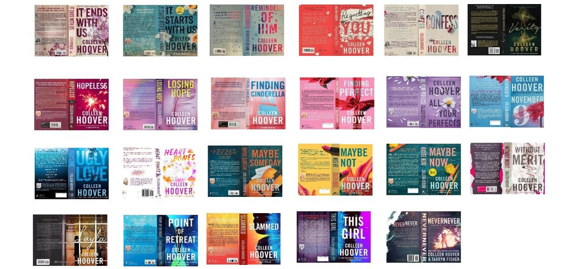 Set of 23 Printable Mini Book Covers-coho - Etsy