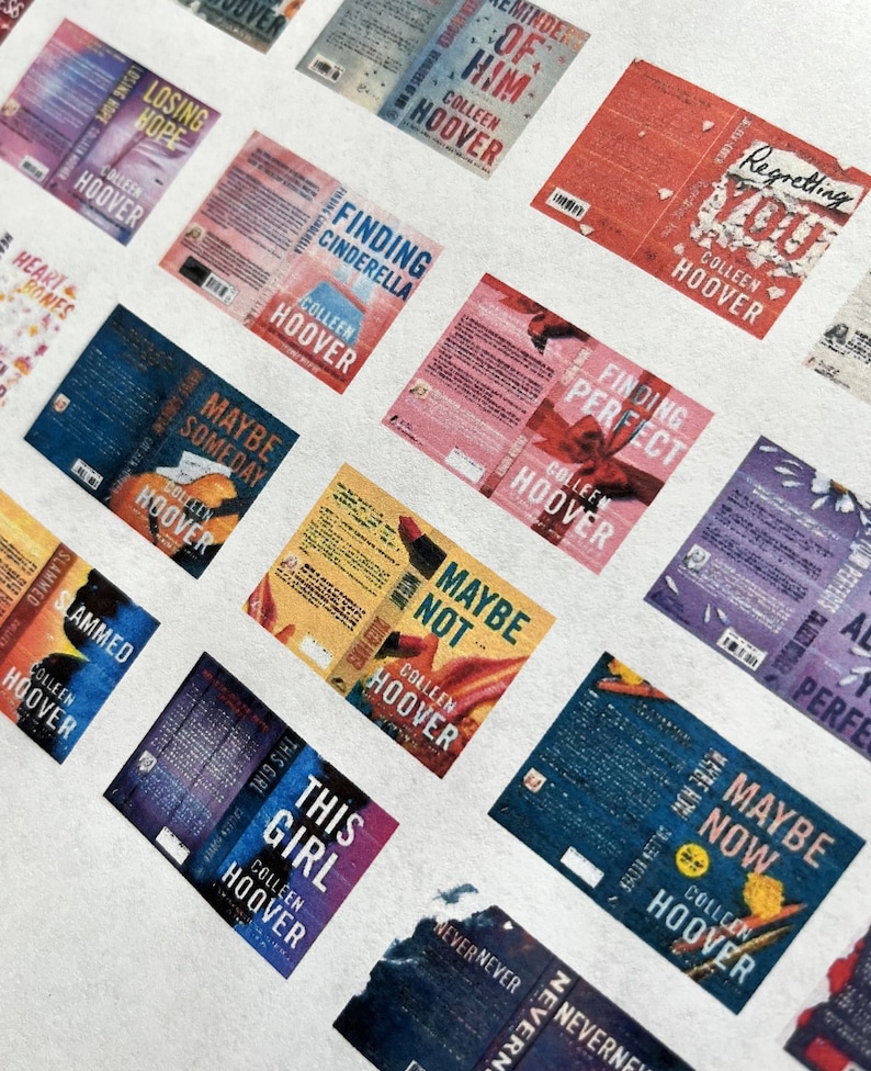 Set of 23 Printable Mini Book Covers-coho - Etsy