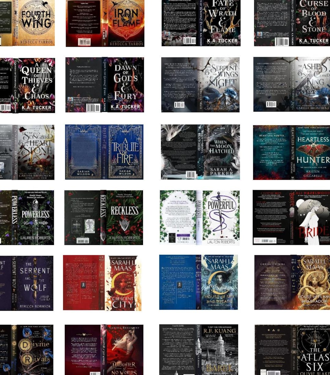 Set of 24 Printable Fantasy Mini Book Covers - Etsy