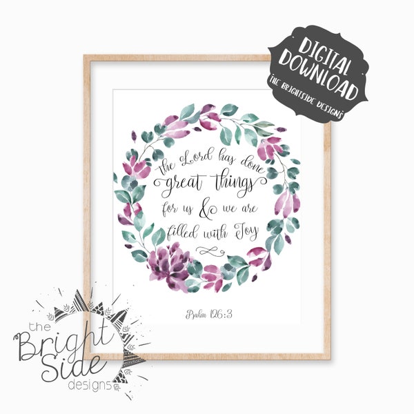 Psalm 126 3 - Etsy