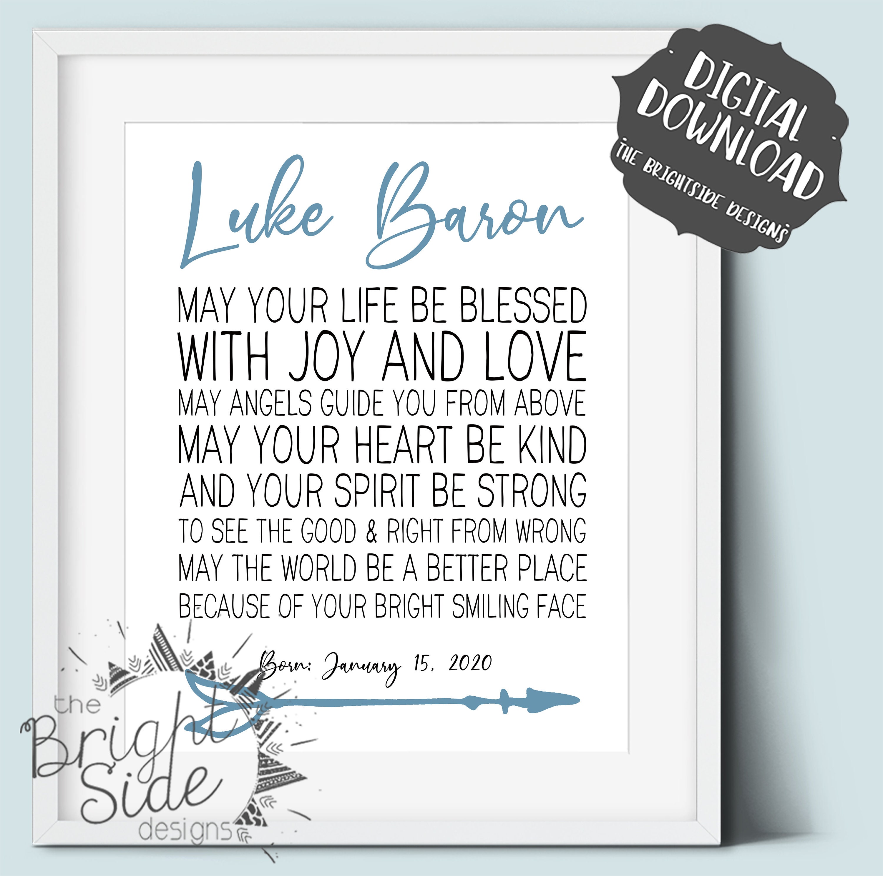 Personalized Baby Gift; Baby Dedication; Child Dedication; Baby Boy ...