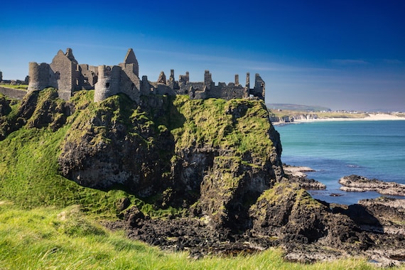 Dunluce Castle Northern Ireland 3a | Etsy