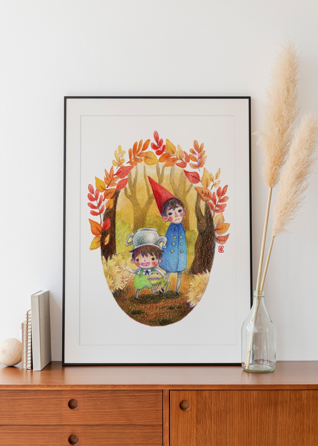 Over the Garden Wall Poster for Bedroom Fine Art Wall Print - Etsy