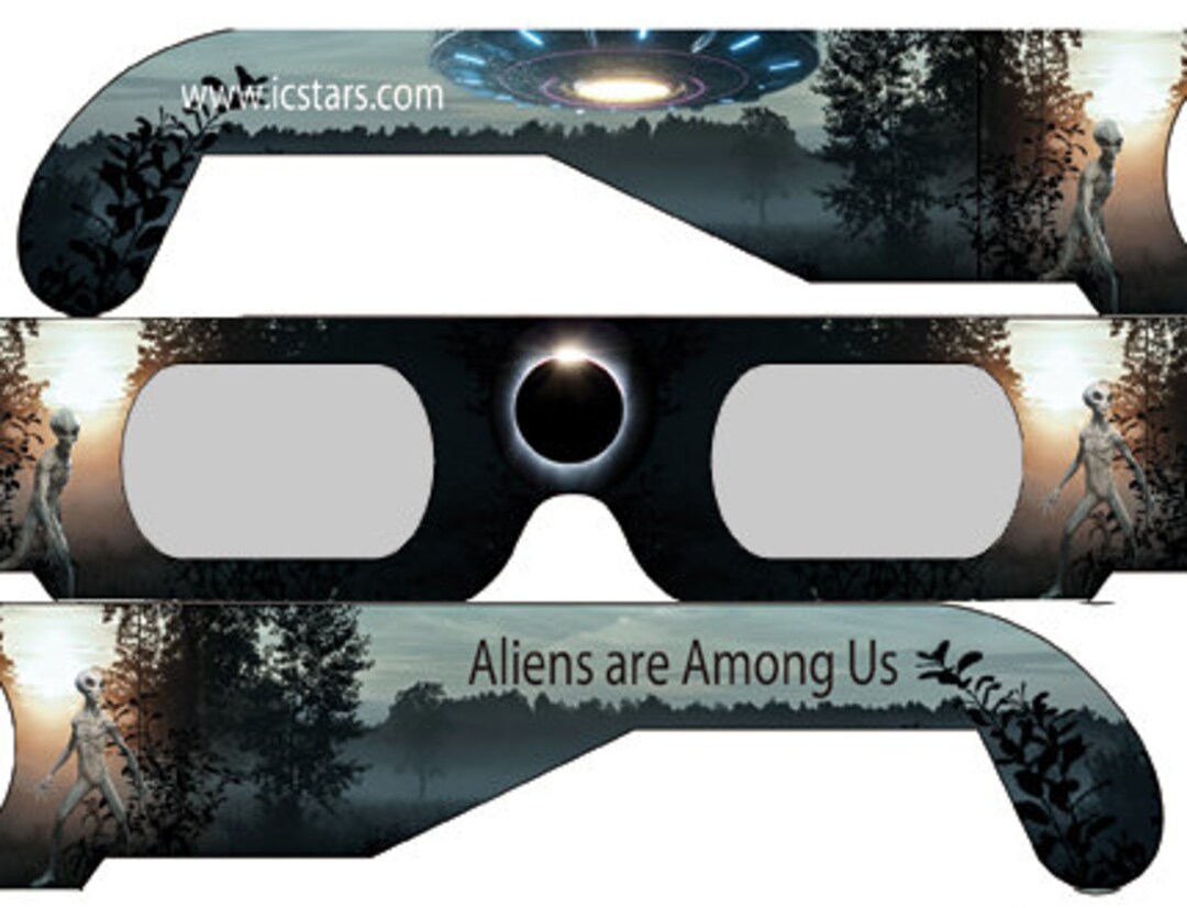 ALIENS AMONG US Style Eclipse Solar Glasses - Etsy