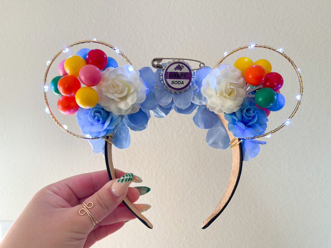 Up Inspired Ears Disney Pixar up Mouse Ears Wire Flowers Ears - Etsy