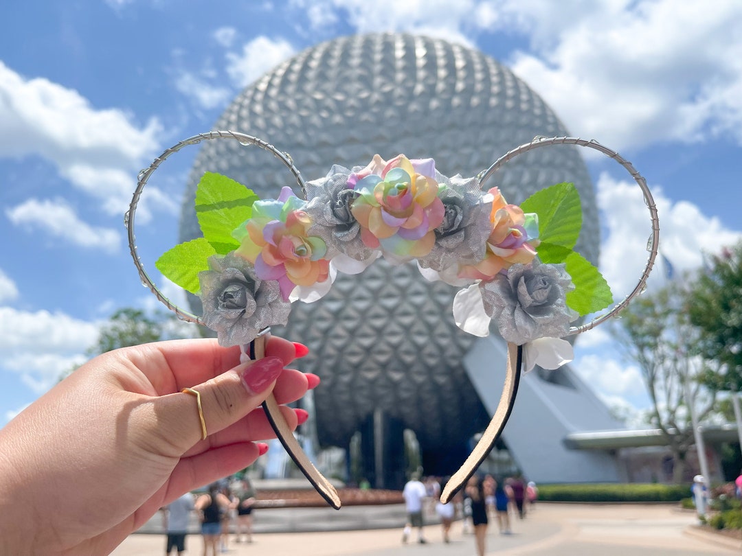 Epcot Inspired Ears | Disney World | Disney Parks | Wire Flower Ears - Etsy