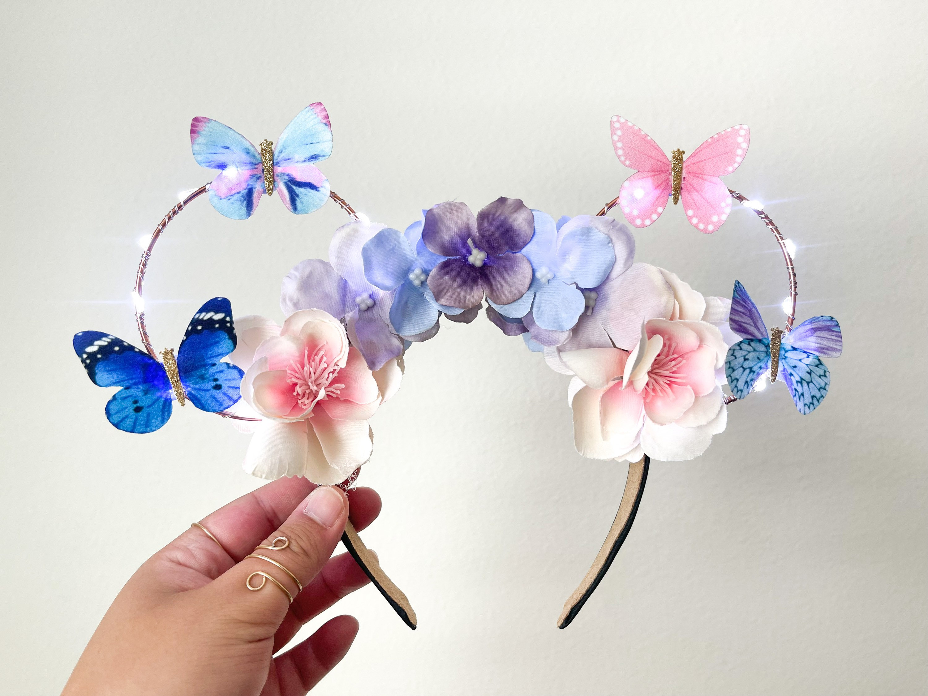 Renee Butterfly Ears Mouse Ears Wire Flower Ears - Etsy