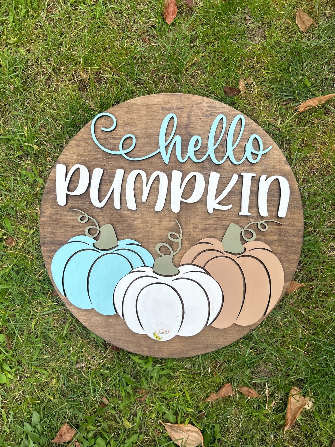 16in. Hello Pumpkin Door Hanger - Etsy