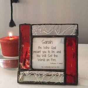 Personalized RCIA or OCIA Confirmation Gift for Teen in Stained Glass ...