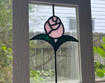 Mackintosh Rose Stained Glass - Etsy
