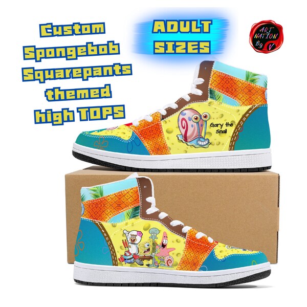Spongebob Shoes - Etsy