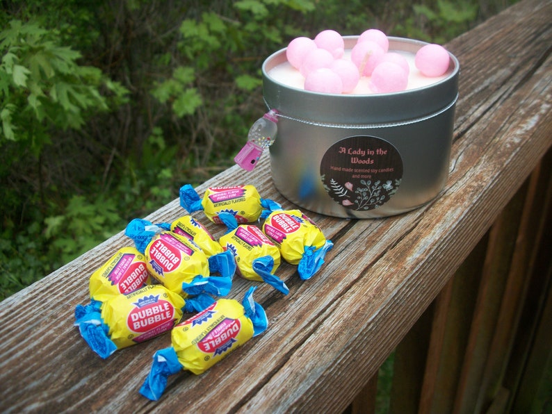 Bubble Gum Candle Bubble Gum Scented Novelty Candle Unique - Etsy