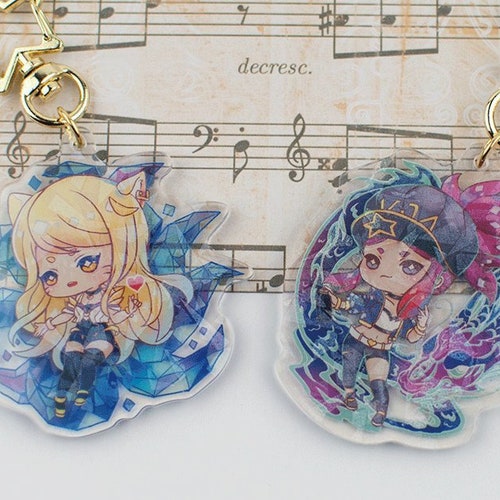 League of Legends Holographic K/DA Vinyl Stickers Ahri - Etsy