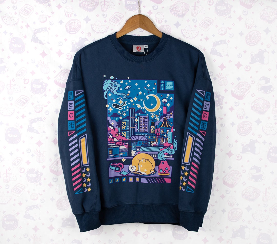 Starry Night Oversized Sweater - Etsy