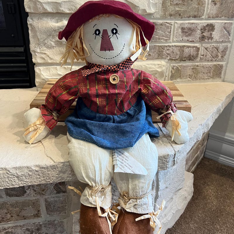 Sitting Scarecrow - Etsy
