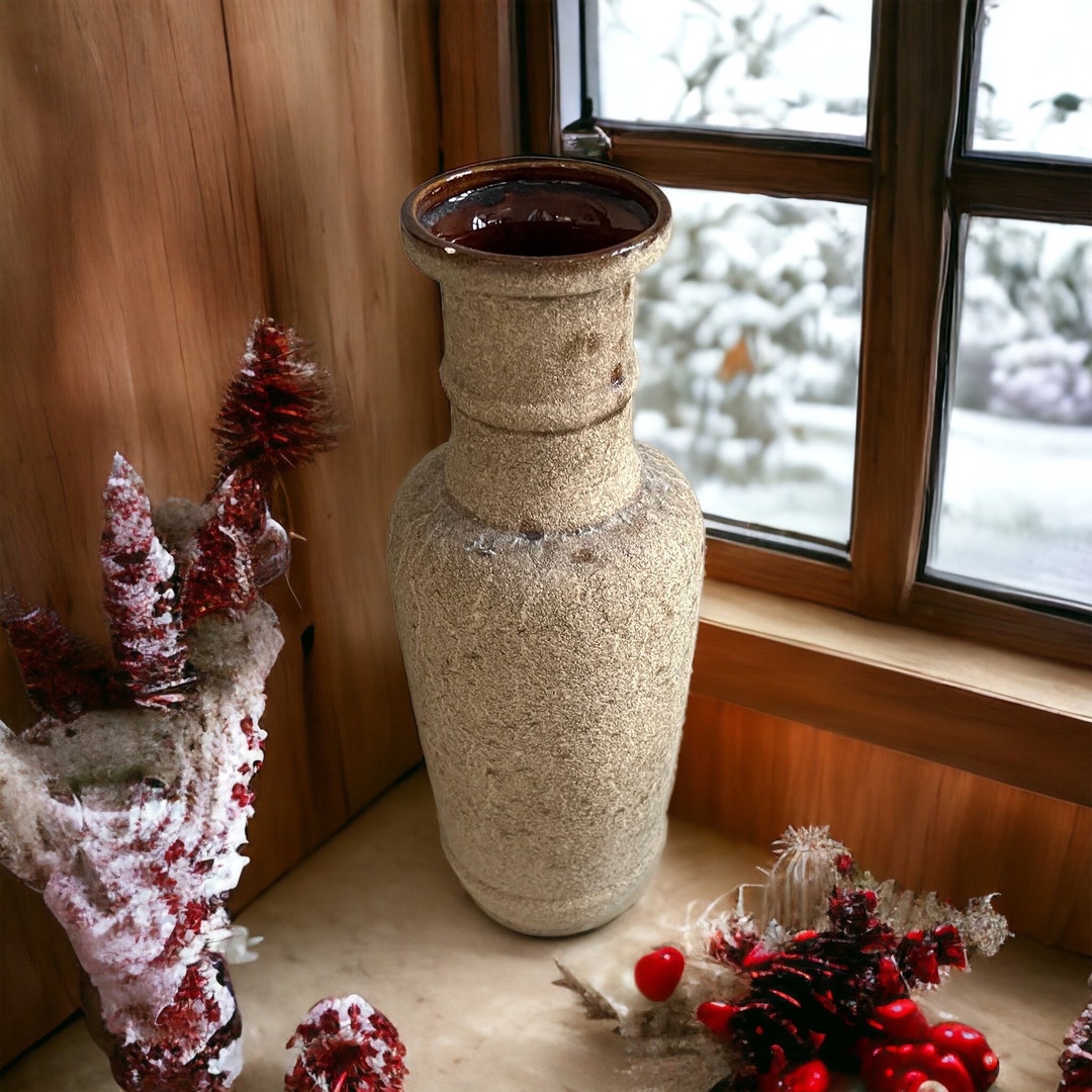 Vase Royal Haeger Spatterware Vase, Beige and Brown Color, 13 Inches ...